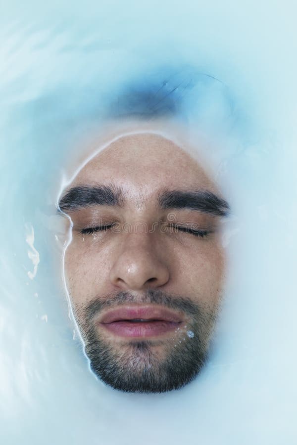 Man Floating in a Sensory Deprivation Isolation Tank Stock Image ...