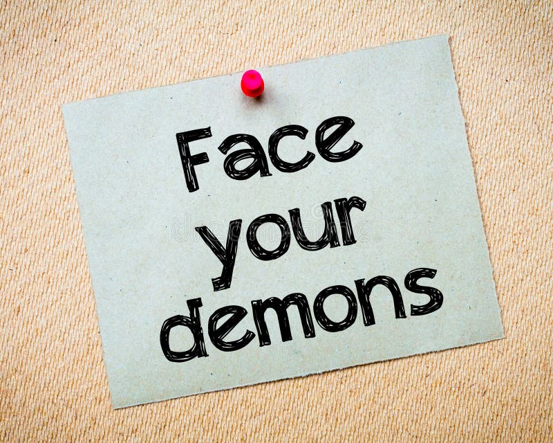 Face your demons stock photo. Image of people, copy, expression - 52029168