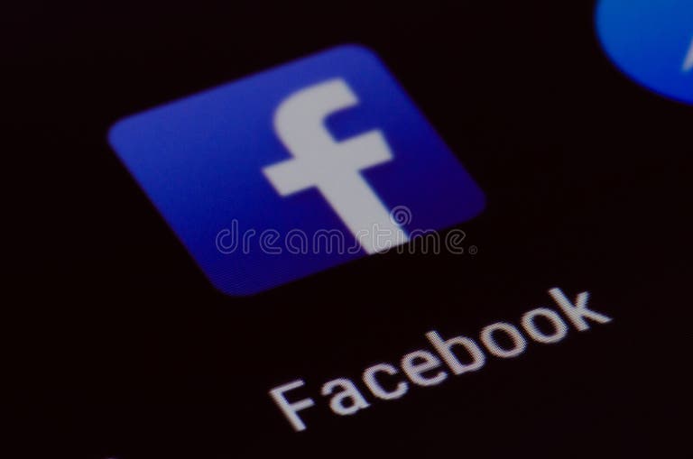 Facebook redactionele stock afbeelding. Image of embleem - 133465559