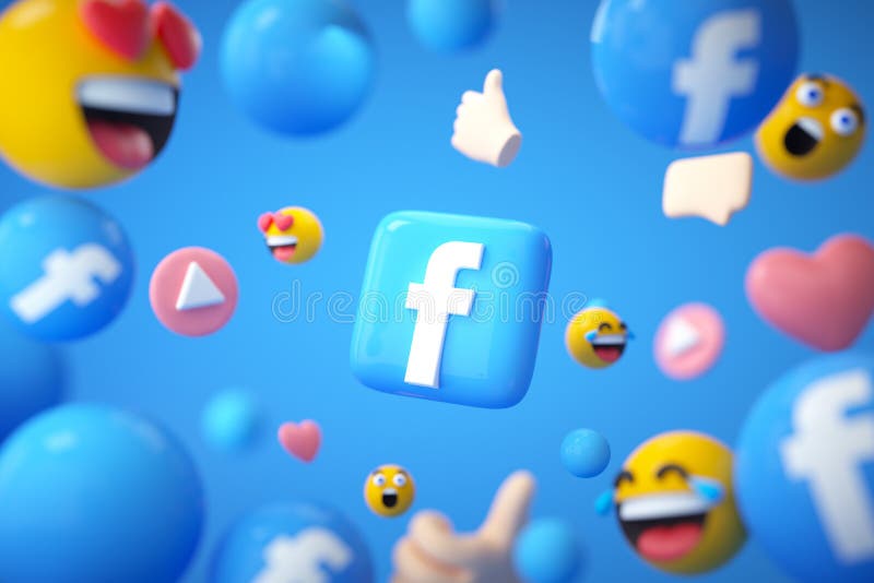 Floating Facebook Icon Stock Illustrations – 123 Floating Facebook Icon ...