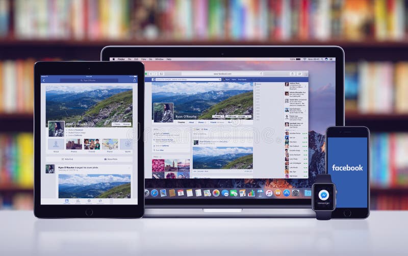 Facebook Auf Dem Apple-iPhone 7 IPad Pro-Apple Passen Und Pro Macbook ...