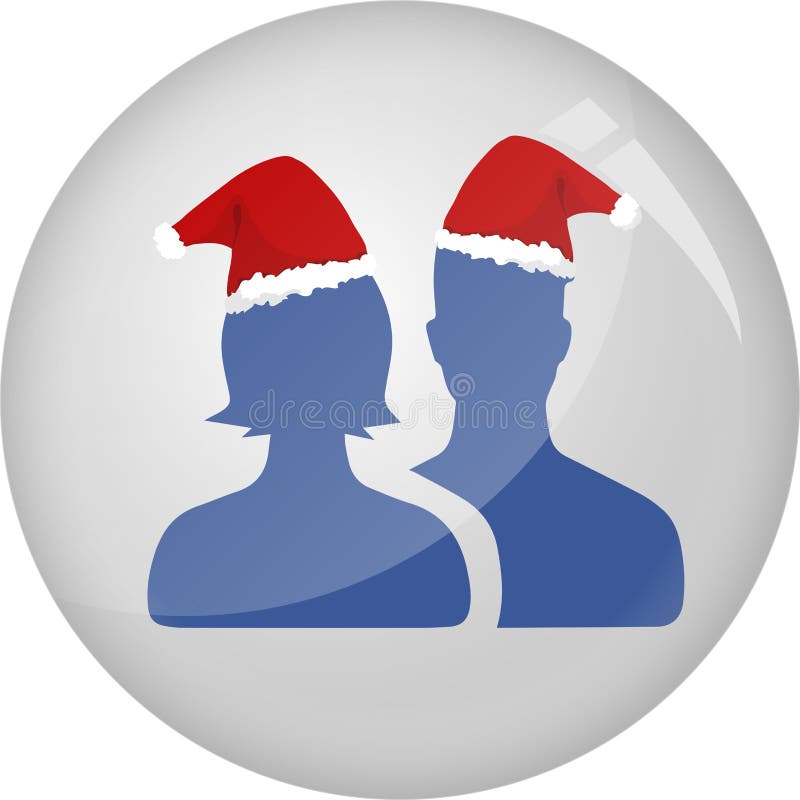 Facebook Christmas logo stock illustration. Illustration of gather ...