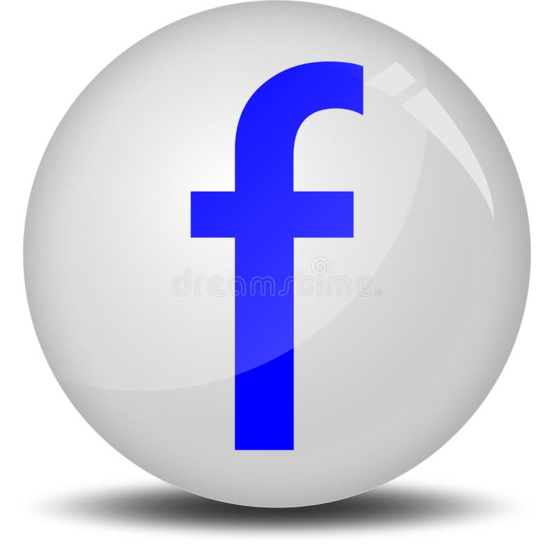 Facebook 3D icon editorial photo. Illustration of vector - 102313491