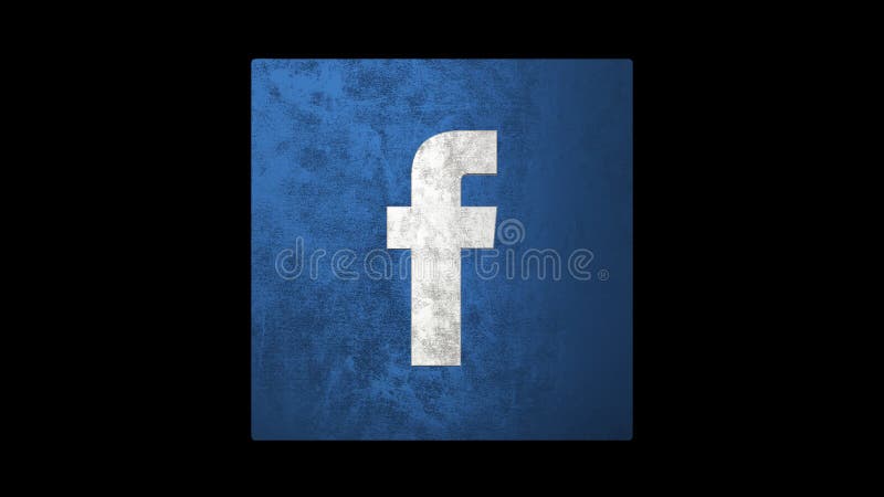 Rotating 3D Facebook Logo stock footage. Video of animated - 278407408