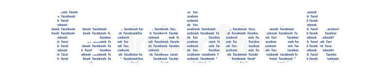 Facebook Word Filled with Facebook Words Editorial Photo - Illustration ...