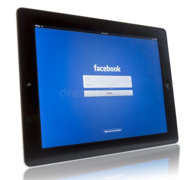 Ipad facebook editorial photography. Image of electronic - 24252917