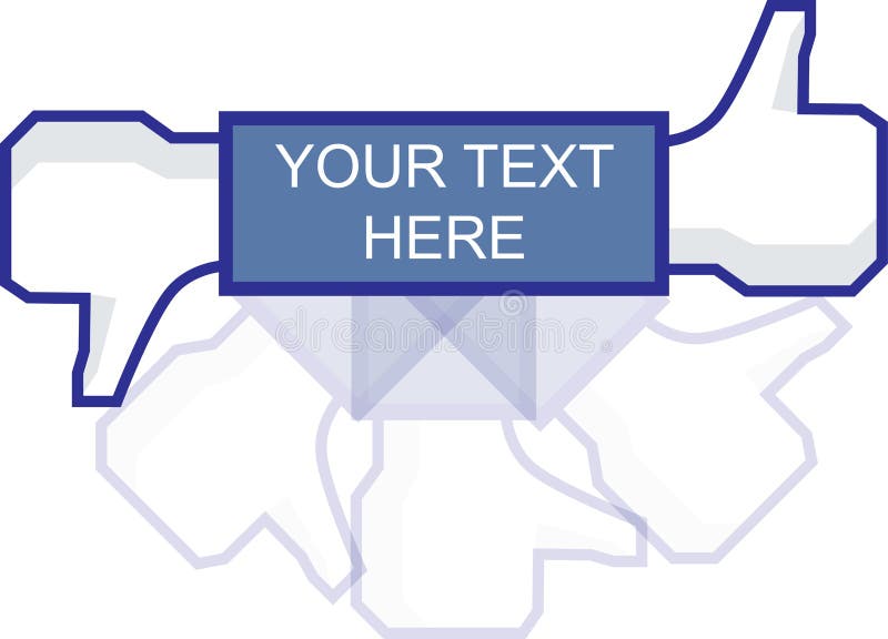 Facebook like dislike stock vector. Illustration of social - 25032059