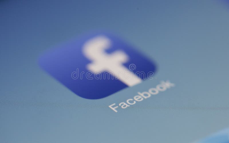Facebook logo stock image. Image of media, illustrated - 91630075