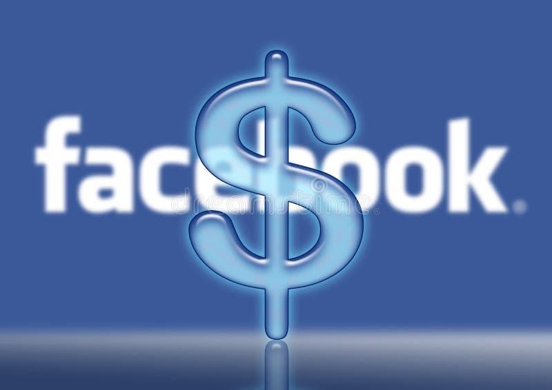 Facebook Logo Dollar $ Sales Editorial Image - Illustration of homepace ...