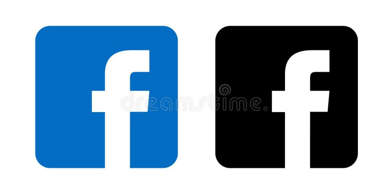 Facebook Logo Icons, Social Media Facebook Platform Buttons Set ...