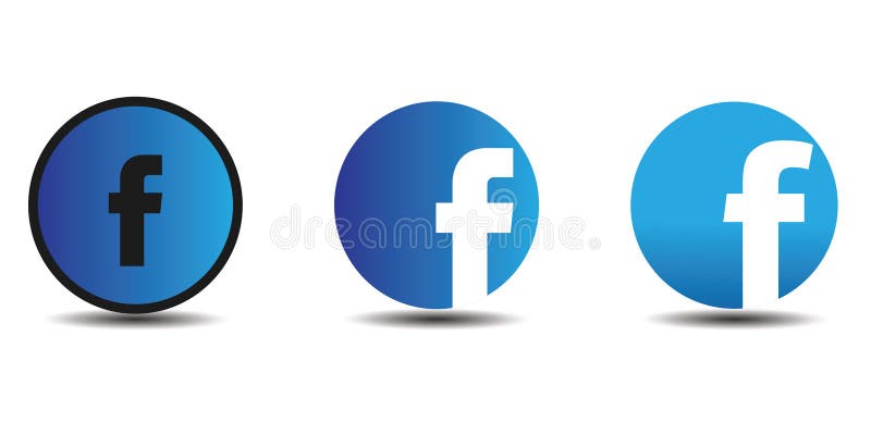 Facebook Logo with Shadow on a White Background Editorial Photography ...