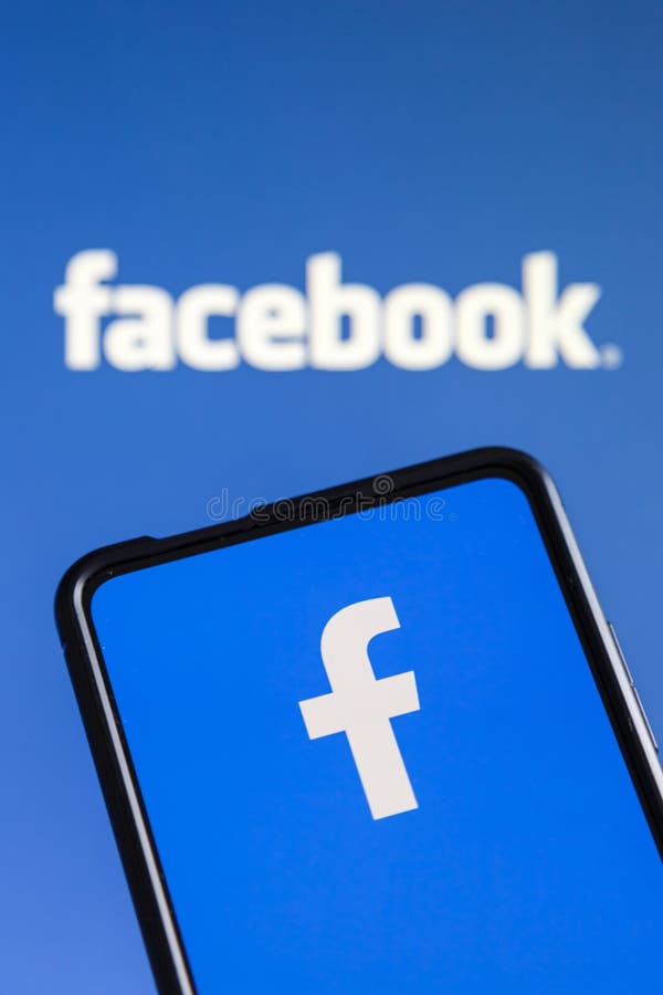 Facebook Logo Social Media on a Mobile Phone and Computer Screen ...