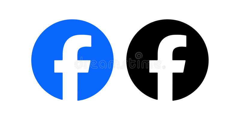 Facebook Logo Web Icon Vector Isolated on White Background Editorial ...