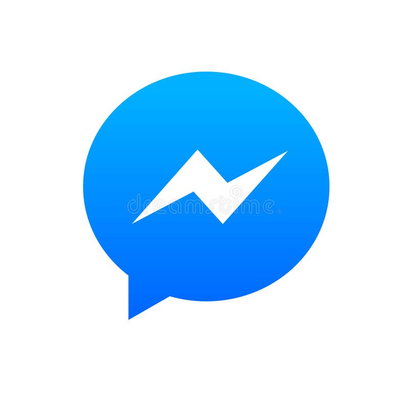 Facebook messenger logo editorial image. Illustration of signage ...