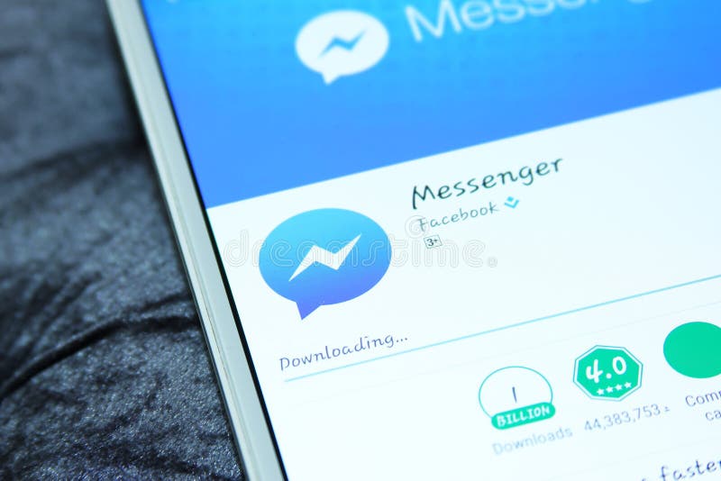 Facebook Messenger Mobile App Editorial Stock Image - Image of facebook ...