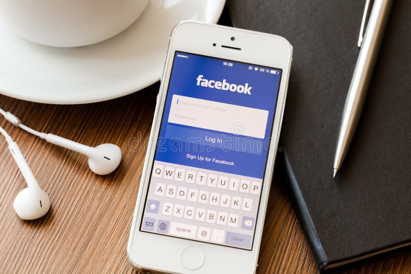 Facebook stock image. Image of social, sign, email, iphone - 61422601