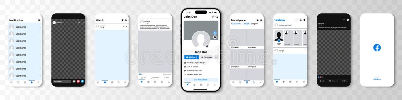 Facebook Comment Mockup Stock Illustrations – 201 Facebook Comment ...