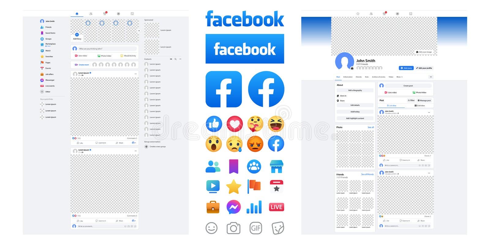 Facebook Comment Mockup Stock Illustrations – 201 Facebook Comment ...