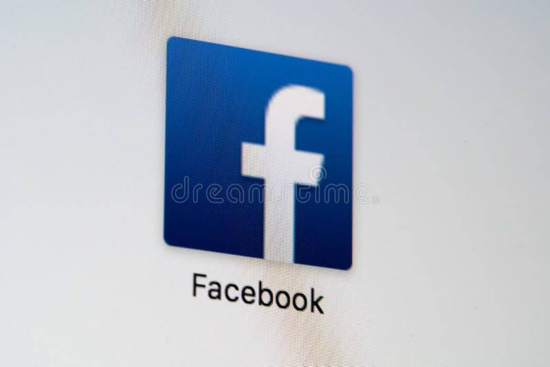 Facebook start icon editorial photography. Image of google - 164738627