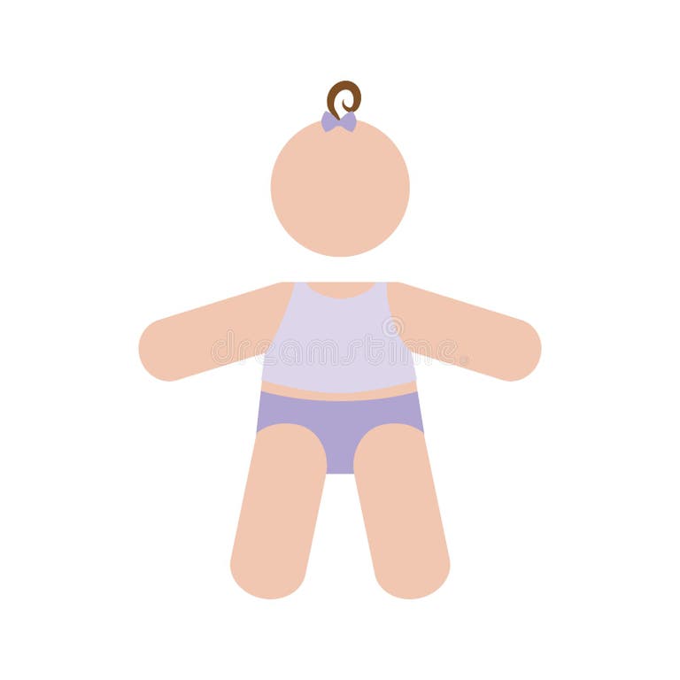 Faceless baby icon image stock vector. Illustration of birth - 81800727