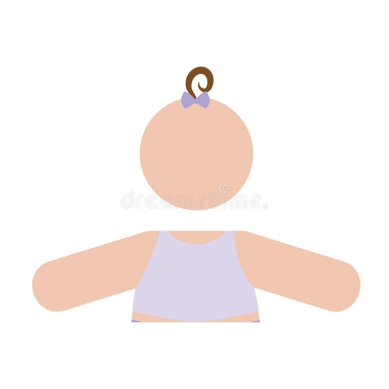 Faceless baby icon image stock vector. Illustration of girl - 81800795