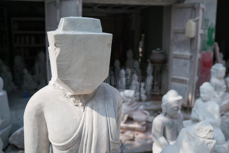 Faceless Buddha Marble Statue Stock Photos - Free & Royalty-Free Stock ...