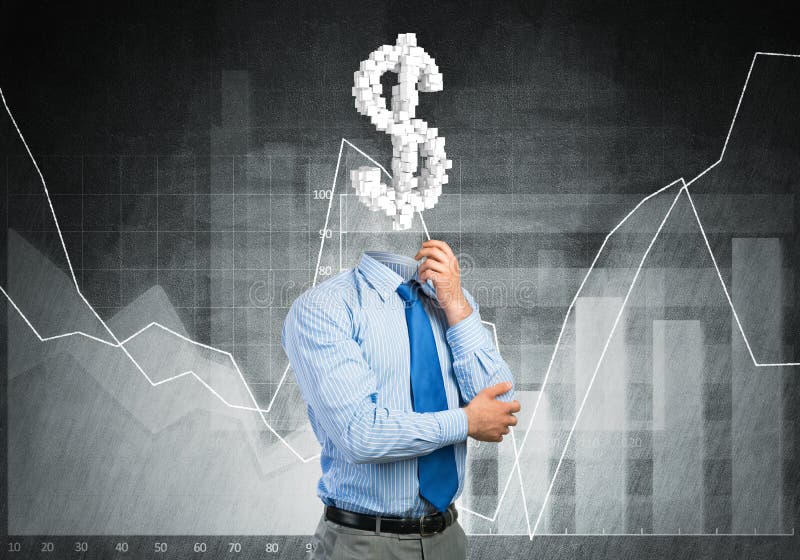 He is always Thinking about Money Stock Photo - Image of employee, boss ...