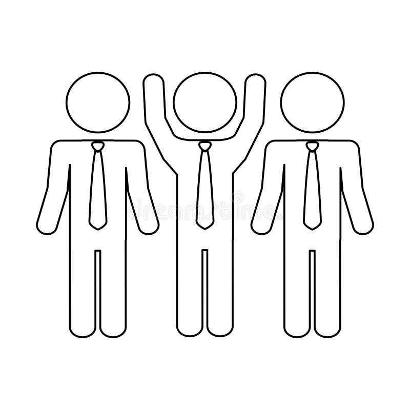Faceless Businessman Icon Image Stock Illustration - Illustration of ...