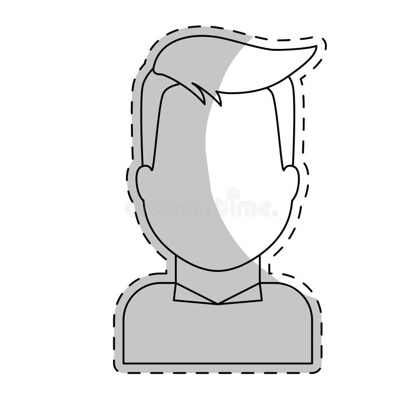 Faceless Businessman Icon Image Stock Illustration - Illustration of ...