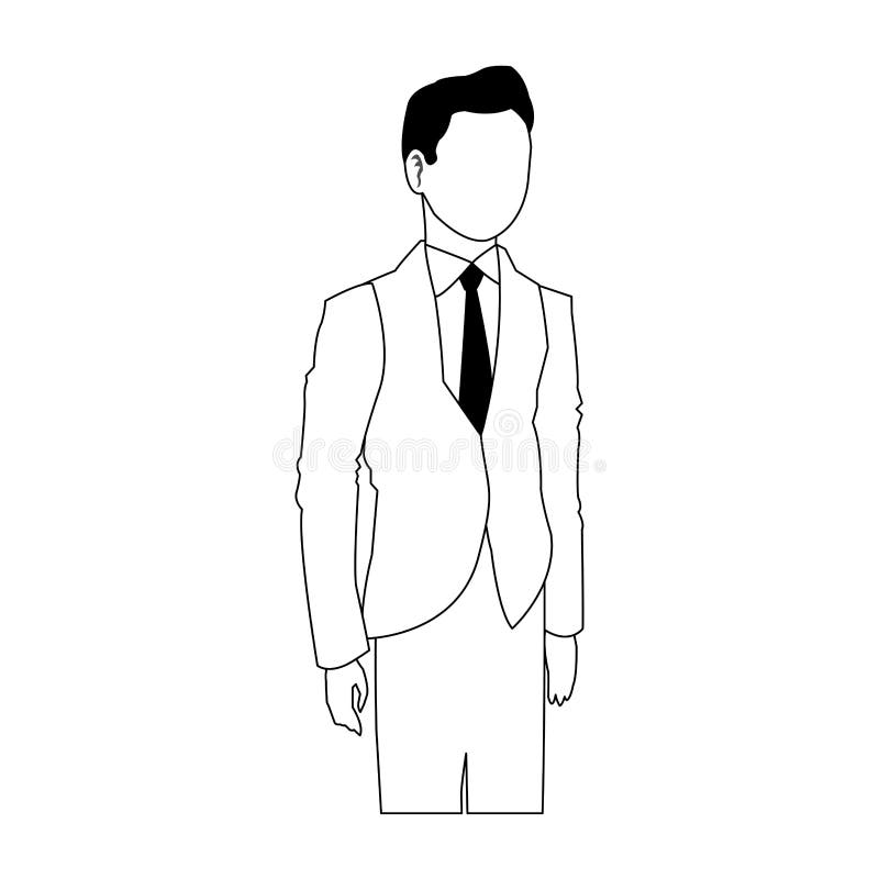 Faceless Businessman Icon Image Stock Vector - Illustration of graphic ...