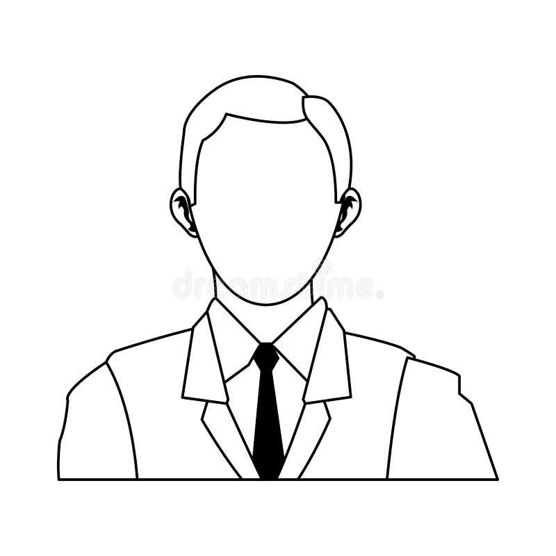 Faceless Businessman Icon Image Stock Vector - Illustration of company ...