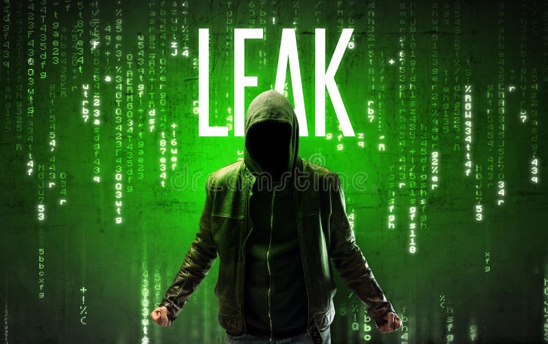 Faceless Hacker with Inscription Concept Stock Image - Image of attack ...