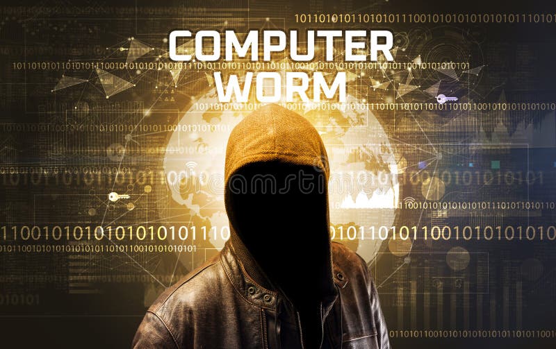 Faceless Hacker at Work, Security Concept Stock Photo - Image of ...