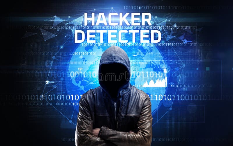 Faceless Hacker at Work, Security Concept Stock Photo - Image of cyber ...