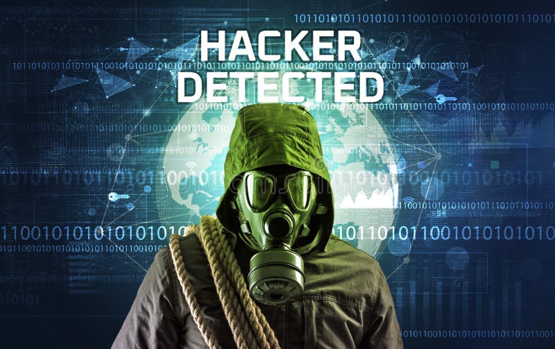 Faceless Hacker at Work, Security Concept Stock Image - Image of ...