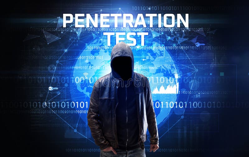 Faceless Hacker at Work, Security Concept Stock Image - Image of ...