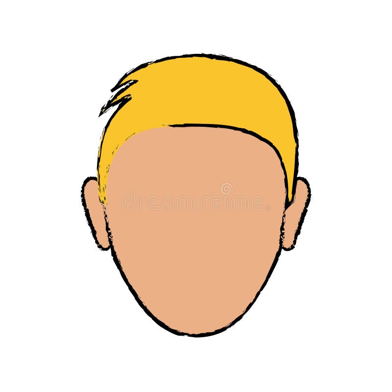 Faceless man head stock illustration. Illustration of default - 87703983