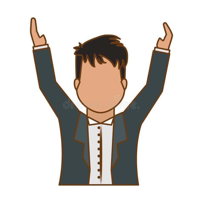 Faceless man icon image stock illustration. Illustration of people ...