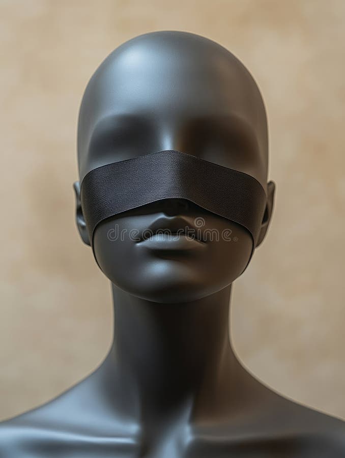 Faceless Mannequin with a Blindfold, Conceptual Imagery. Stock Image ...