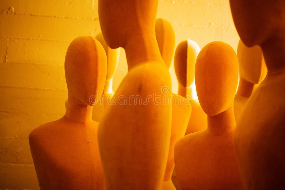 Faceless mannequins stock image. Image of mystery, crowd - 5572869
