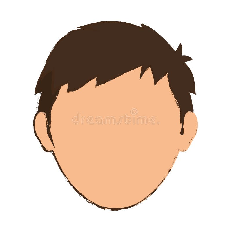 Faceless men cartoon stock vector. Illustration of social - 81436995