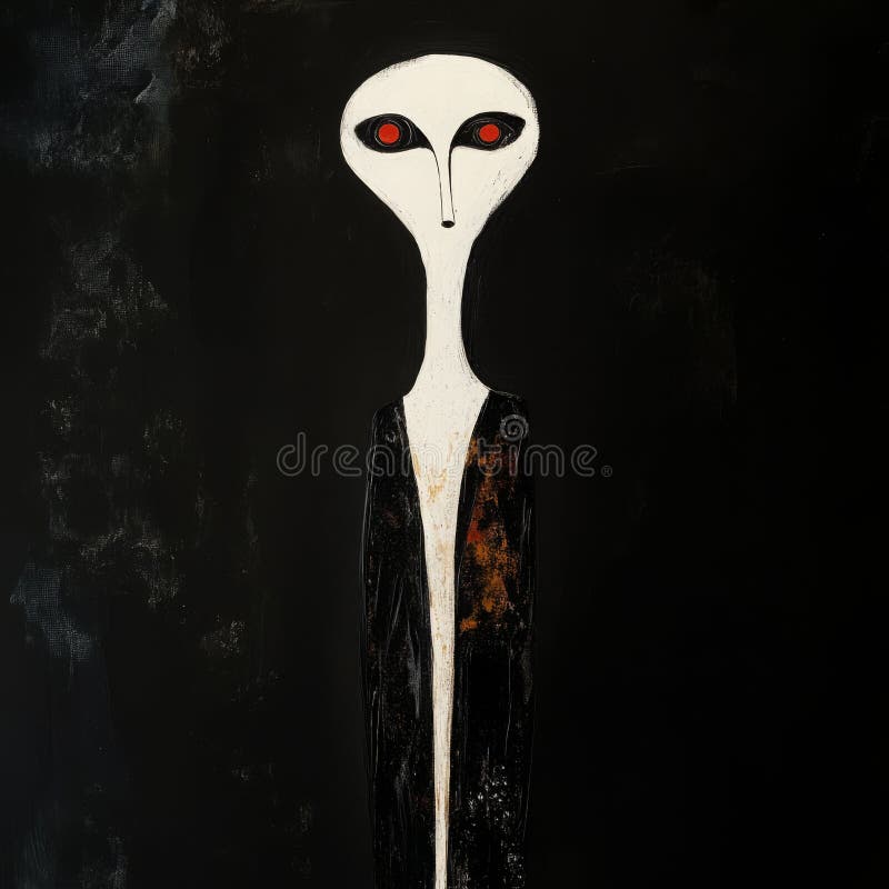 Faceless Nightmare Entity stock illustration. Illustration of ...