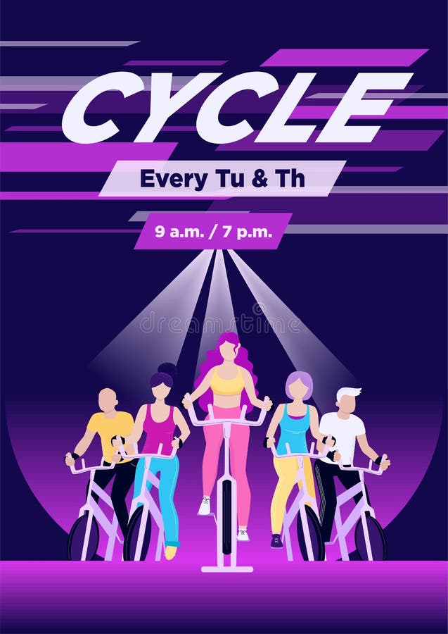 Spinning Class Stock Illustrations – 318 Spinning Class Stock ...