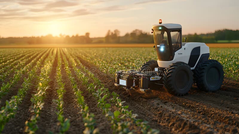 Faceless Robotic Farmer Utilizing Precision Laser Technology in ...