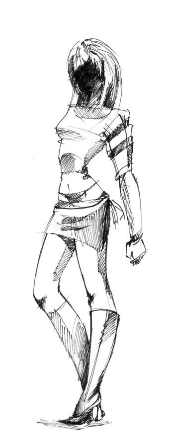 Faceless Woman Drawing Stock Photos - Image: 8398473