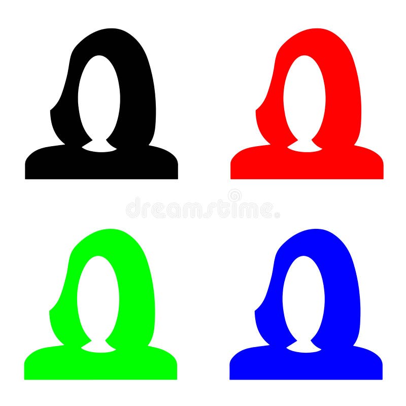 People Figure Icons Vector in Multiple Colors Stock Vector ...