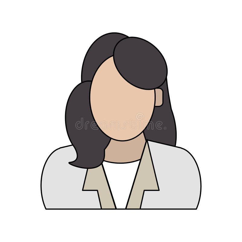 Faceless woman icon image stock illustration. Illustration of faceless ...