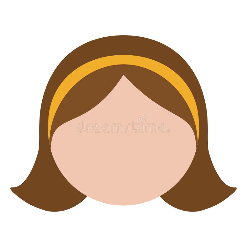 Faceless woman icon image stock vector. Illustration of portrait - 81800750