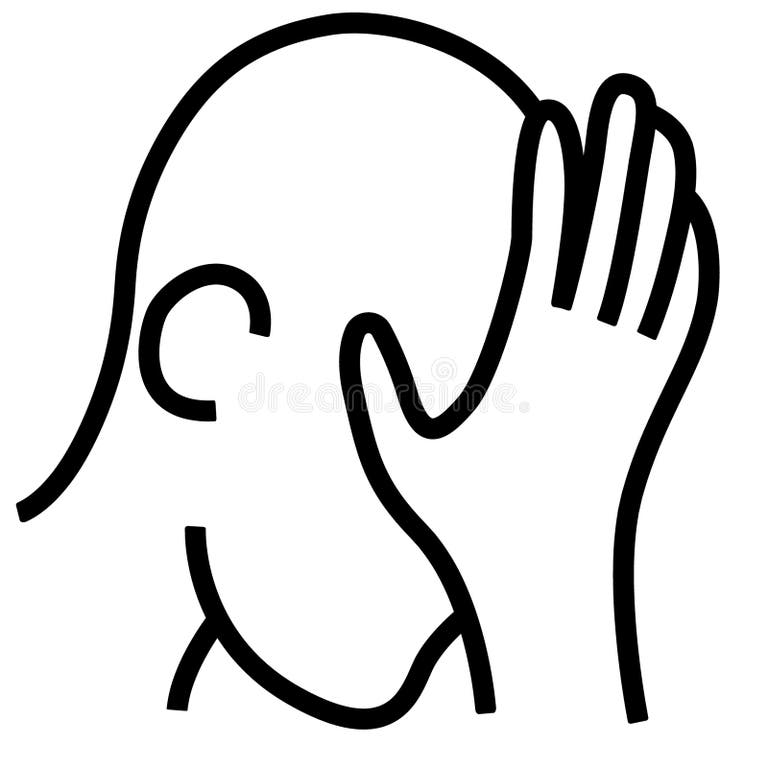 Facepalm Fail Vector Illustration by Crafteroks Stock Vector ...