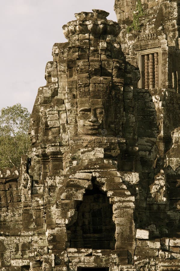 Faces of Angkor stock image. Image of monument, reap - 26987309